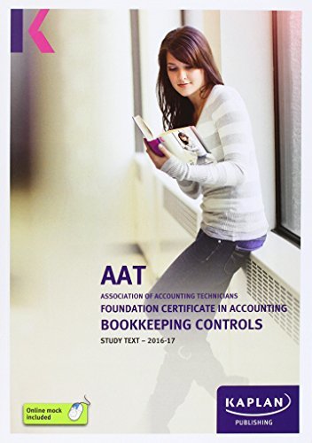 AAT Bookkeeping Controls - Study Text by Kaplan Publishing | Goodreads