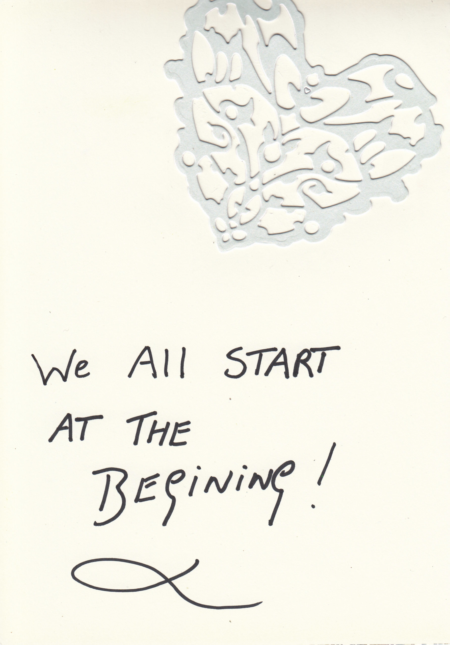 We All Start At The Begining by Una | Goodreads