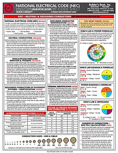 National Electrical Code 2017 NEC--Laminated Quick-Card by Builder's ...