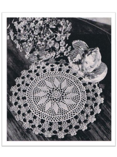 #2478 FORGET ME NOT DOILY VINTAGE CROCHET PATTERN by Princess of ...