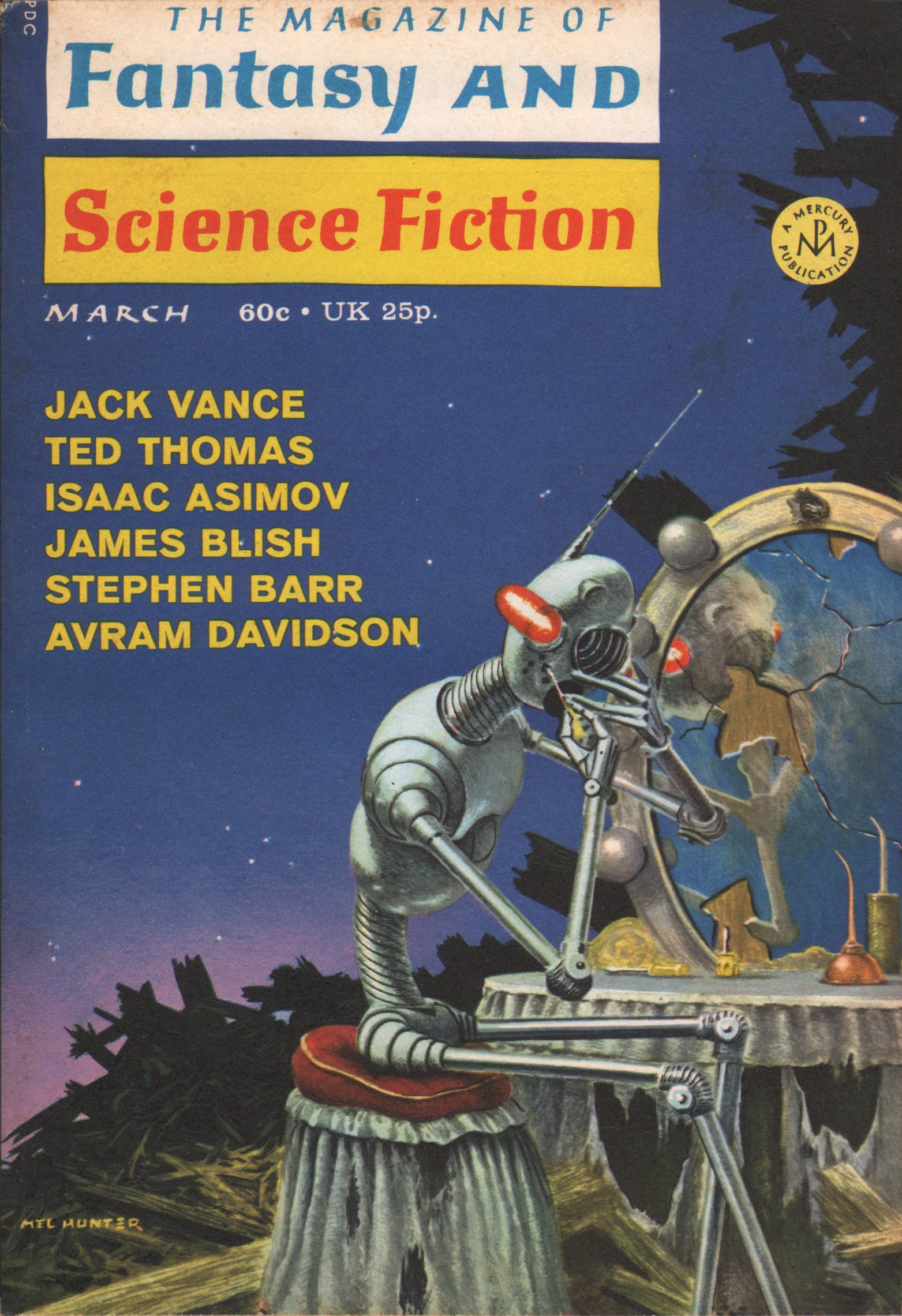The Magazine of Fantasy and Science Fiction, March 1971 by Edward L ...