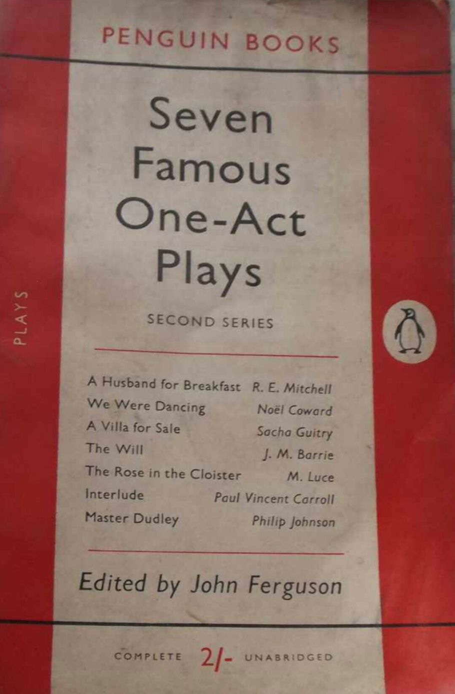 Seven Famous One-Act Plays: Second Series by John Ferguson | Goodreads