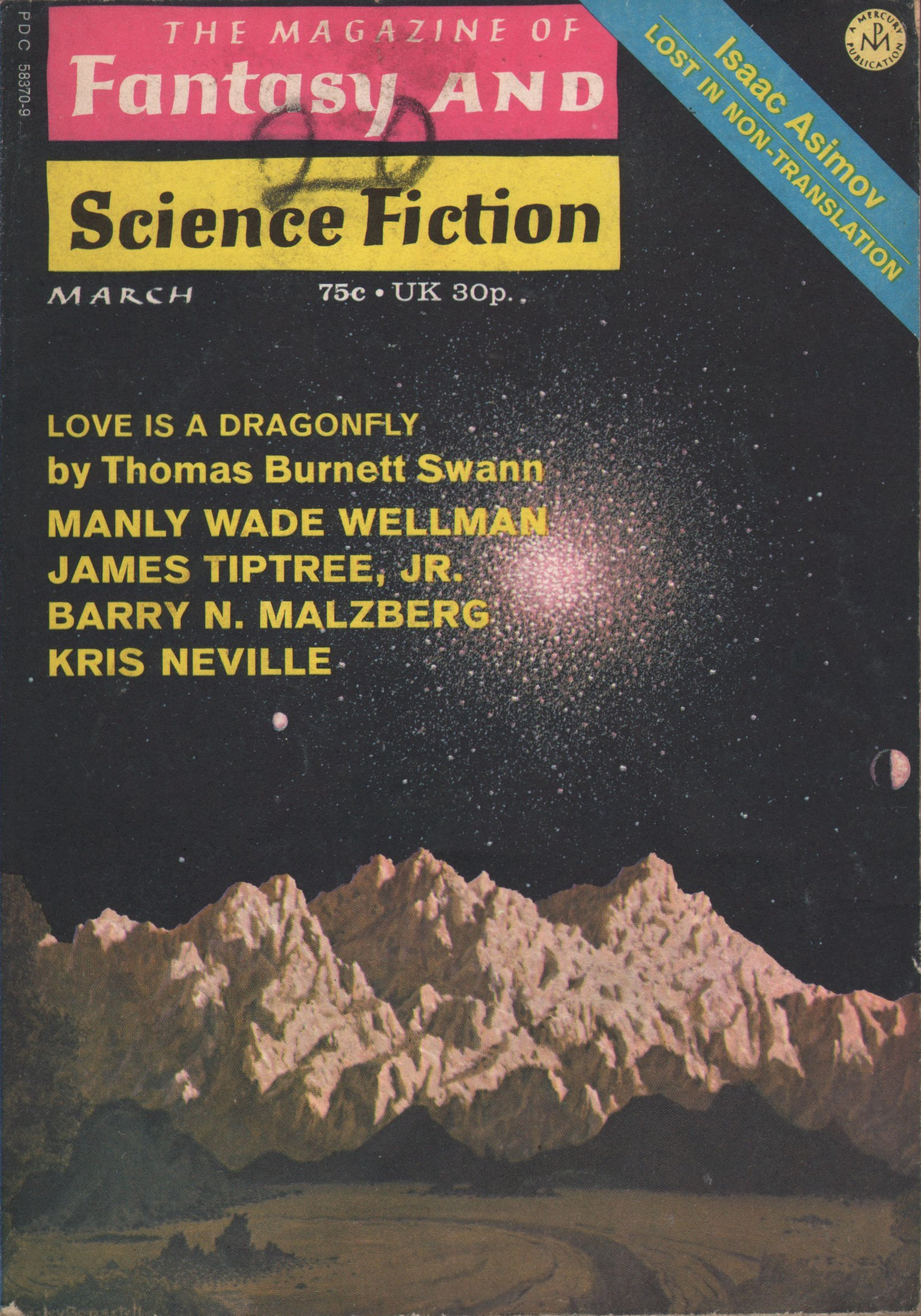 The Magazine of Fantasy and Science Fiction, March 1972 by Edward L ...