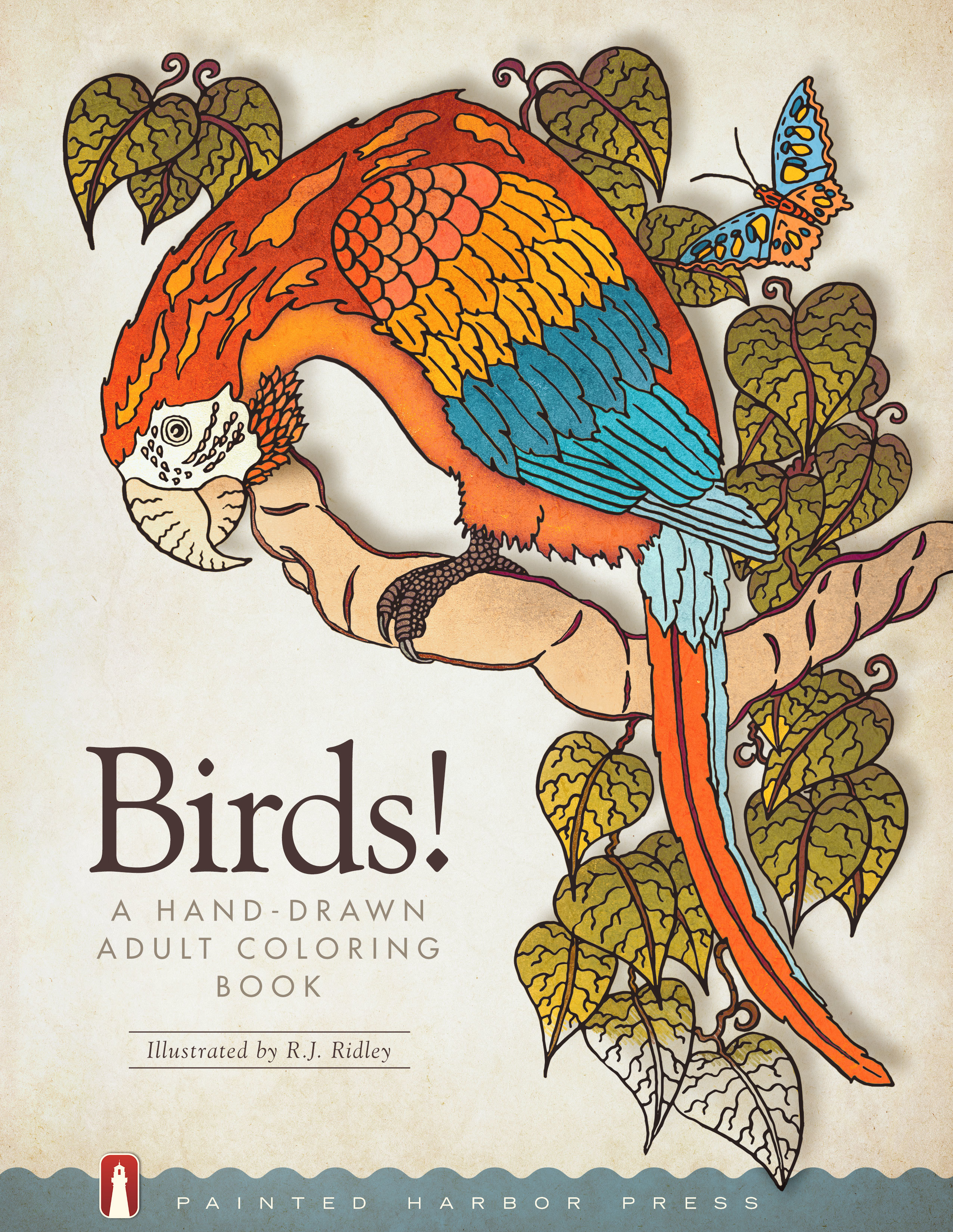 Birds! A Hand-Drawn Adult Coloring Book by R.J. Ridley | Goodreads