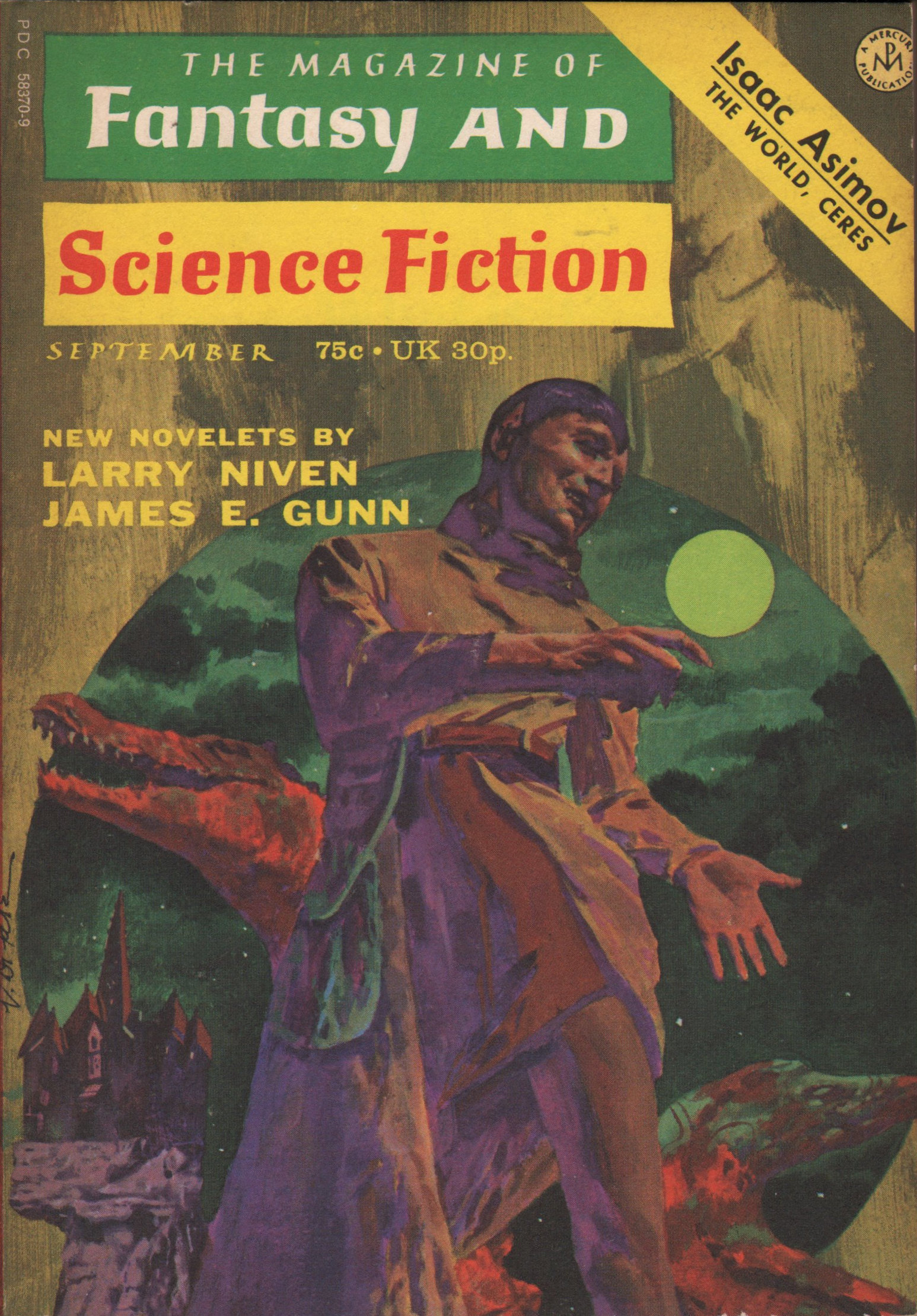 The Magazine of Fantasy and Science Fiction, September 1972 by Edward L ...