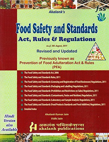 Food Safety and Standards Act, Rules & Regulations by Akalank Kumar ...