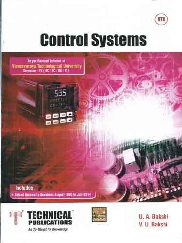 Control Systems Semester - Iv (Ec / Tc / Ee / It) For Vtu by U.A ...