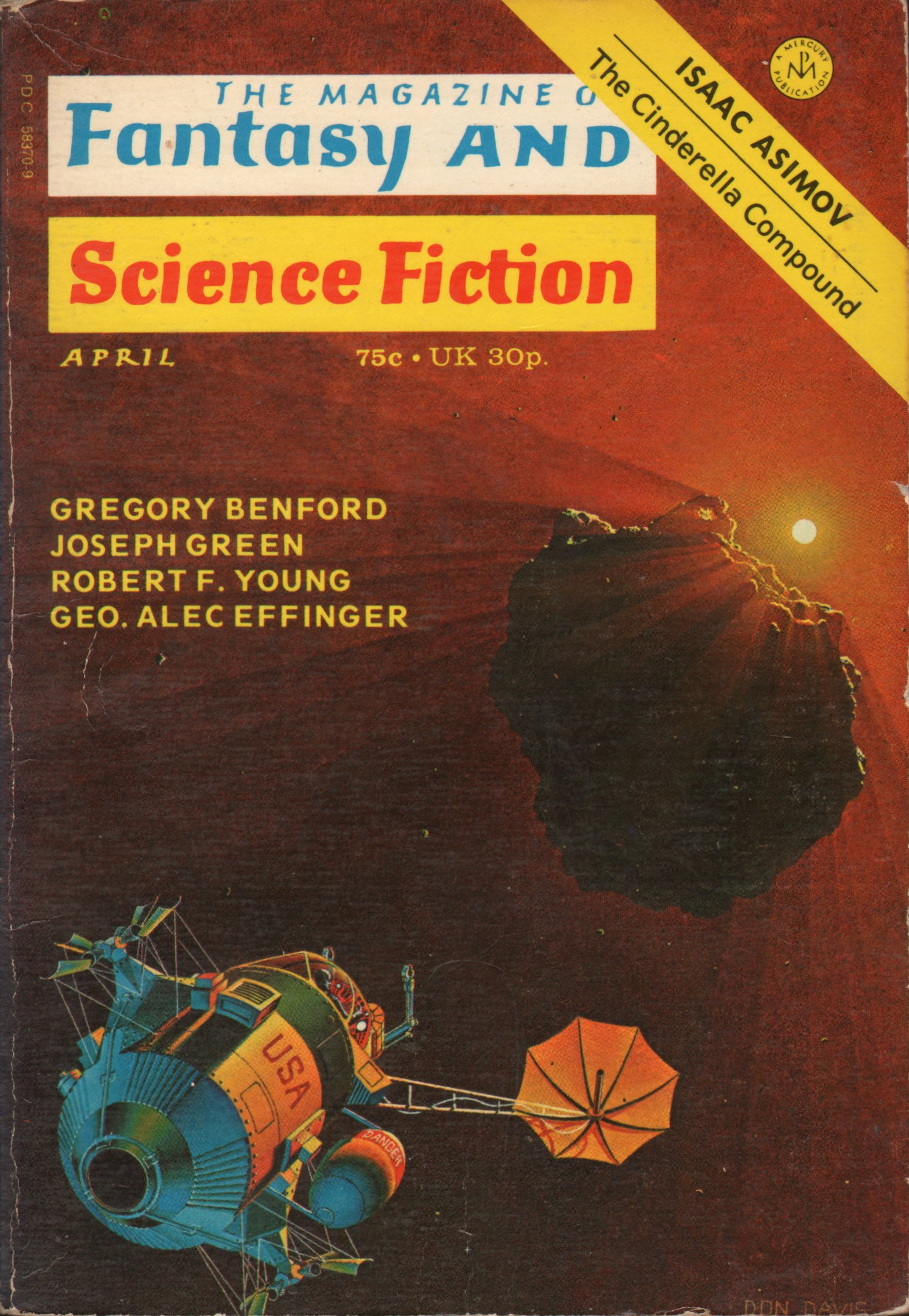 The Magazine of Fantasy and Science Fiction, April 1973 by Edward L ...