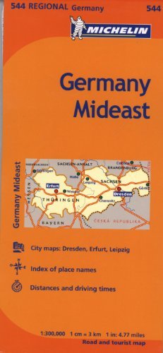 Michelin Germany Mideast Map 544 by Michelin | Goodreads