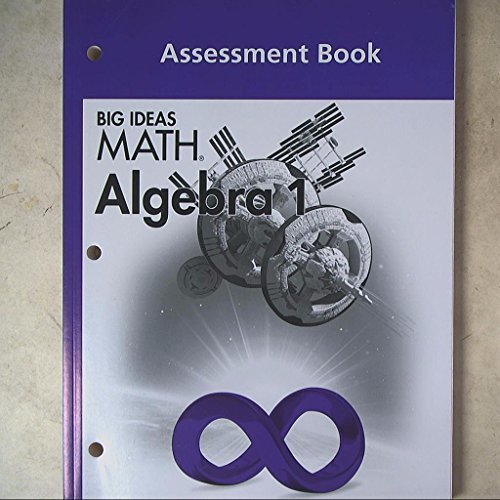 BIG IDEAS MATH Algebra 1: Common Core Assessment Book by Larson Boswell ...