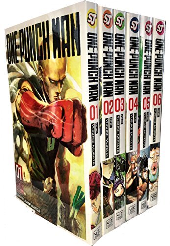 One-Punch Man Volume 1-6 Collection 6 Books Set (Series 1) by ONE ...