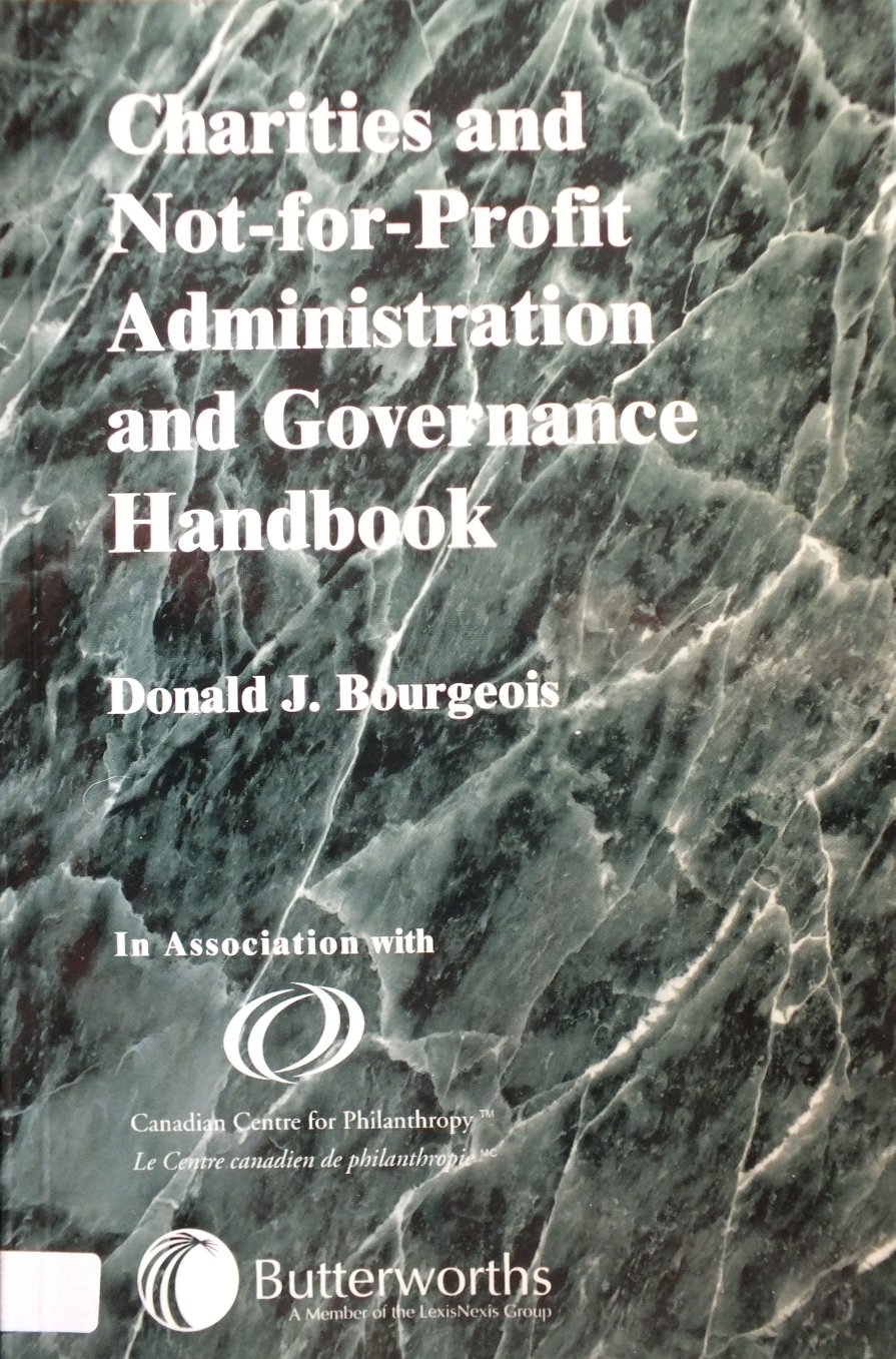 Charities and Not-for-Profit Administration and Governance Handbook by ...