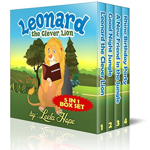 Leonard the Clever Lion Series: 4 In 1 Childrens Book Box Set by Leela ...