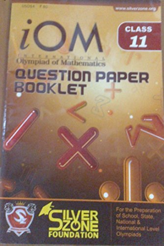 Silver Zone International Olympiad of Mathematics IOM - Question Paper ...