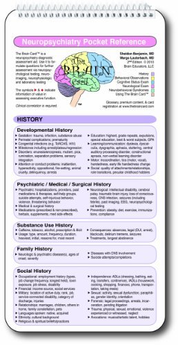 The Brain Card: Neuropsychiatry Pocket Reference by Sheldon Benjamin ...
