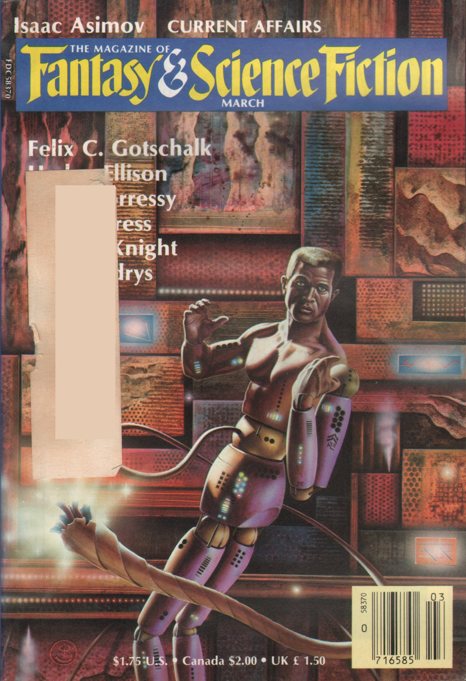 The Magazine of Fantasy & Science Fiction, March 1985 by Edward L ...