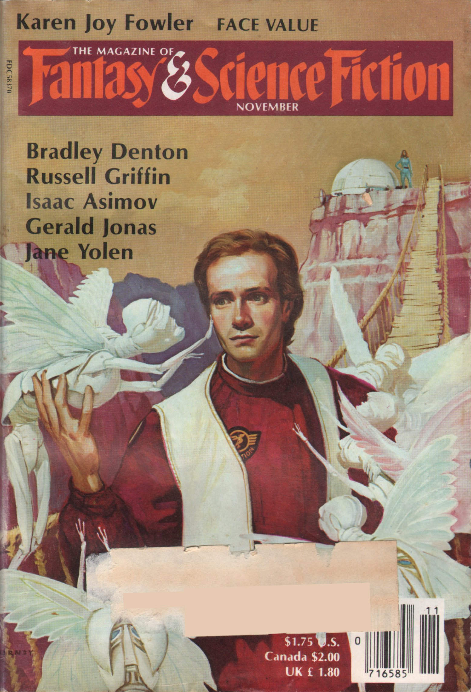 The Magazine of Fantasy & Science Fiction, November 1986 by Edward L ...