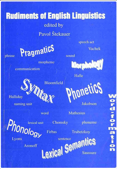 Rudiments of English Linguistics by Pavol Stekauer | Goodreads