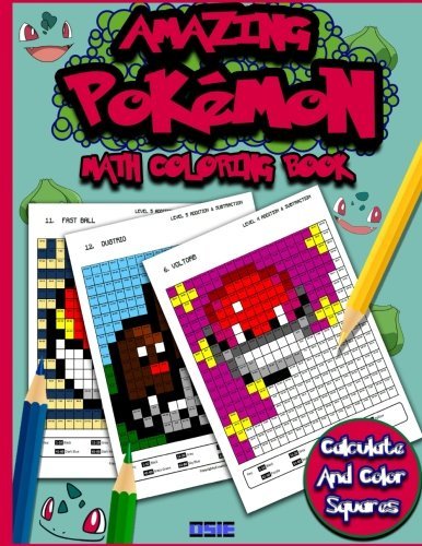 Amazing Pokemon Math: Cool Math Activity Book For Pokemon Go Fans by ...