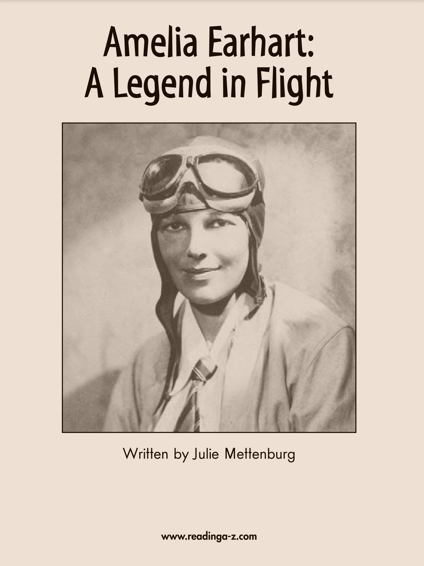 Amelia Earhart: A Legend in Flight by Julie Mettenburg | Goodreads