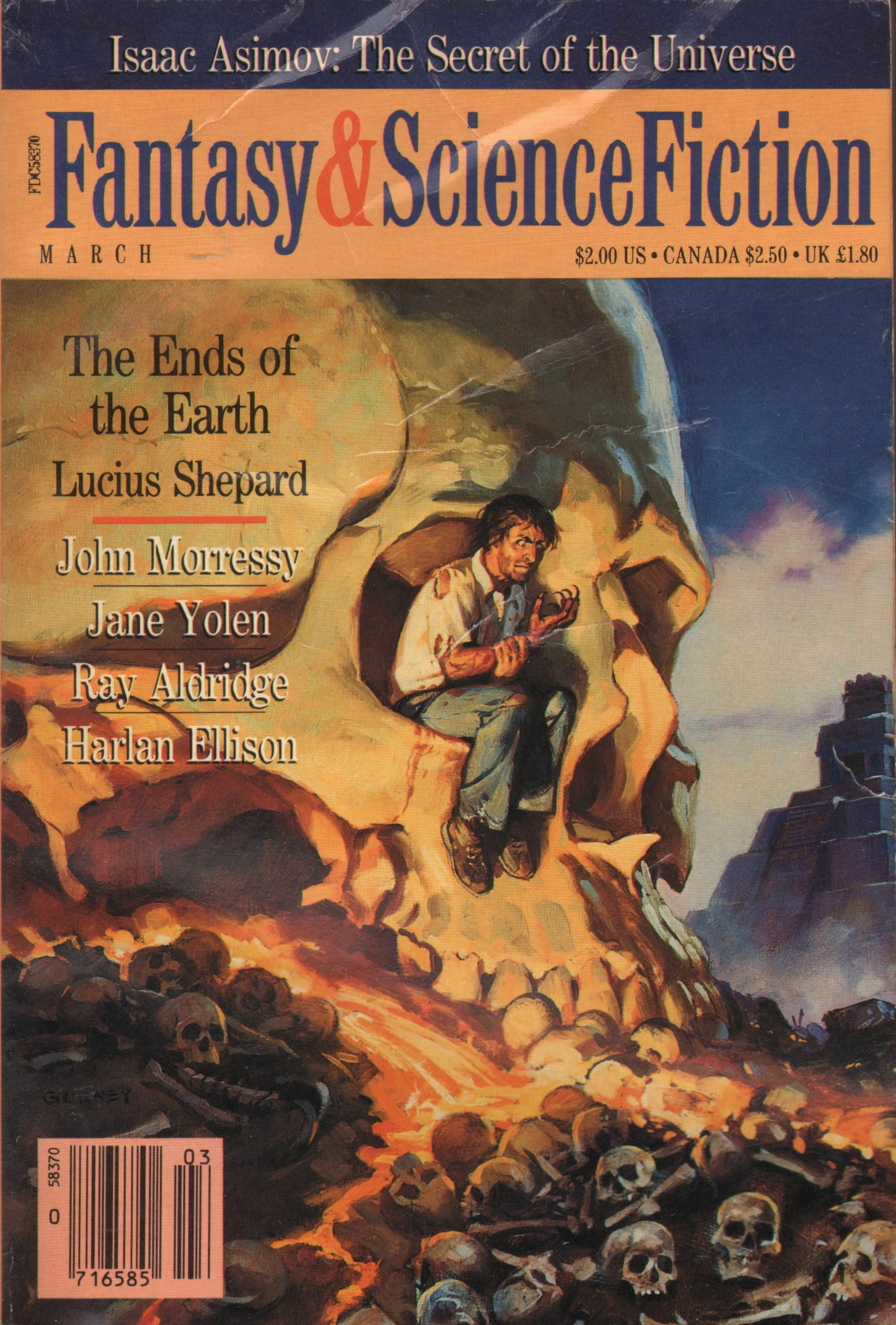 The Magazine of Fantasy & Science Fiction, March 1989 by Edward L ...