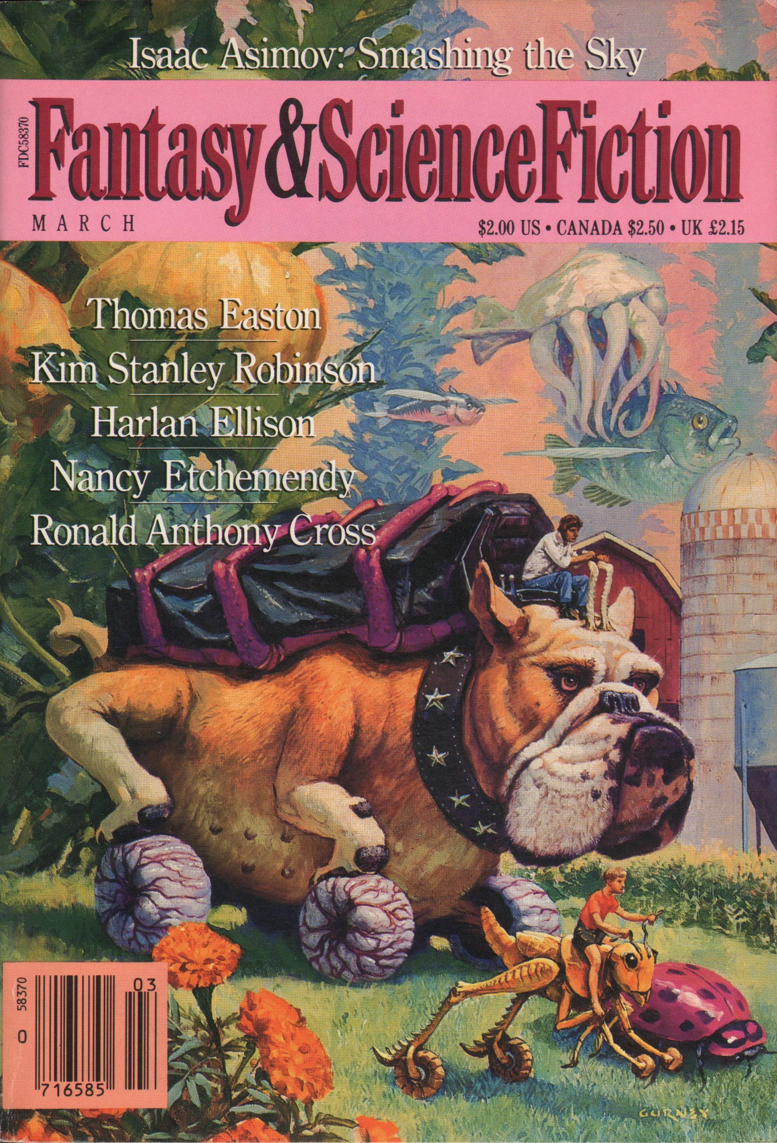 The Magazine of Fantasy & Science Fiction, March 1990 by Edward L ...