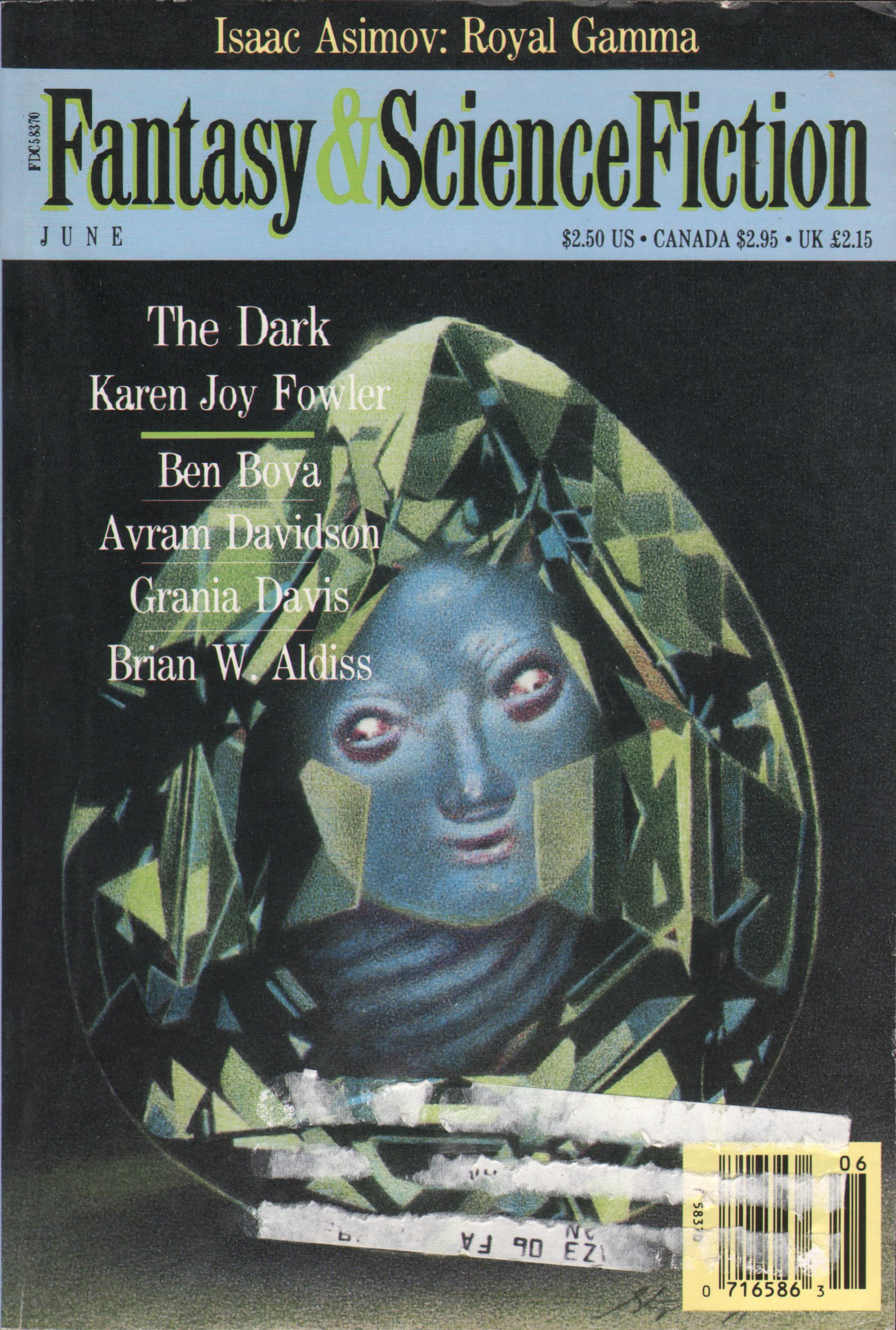 The Magazine of Fantasy & Science Fiction, June 1991 by Edward L ...