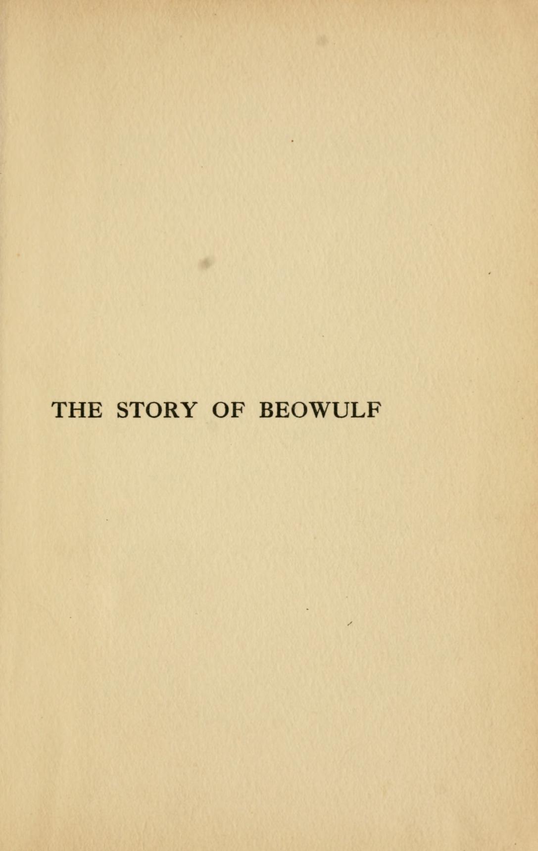The Story of Beowulf by Unknown | Goodreads