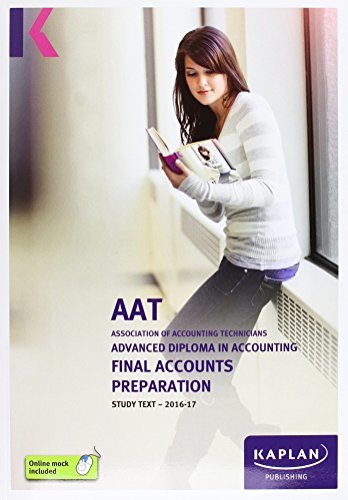 AAT Final Accounts Preparation - Study Text by Kaplan Publishi | Goodreads
