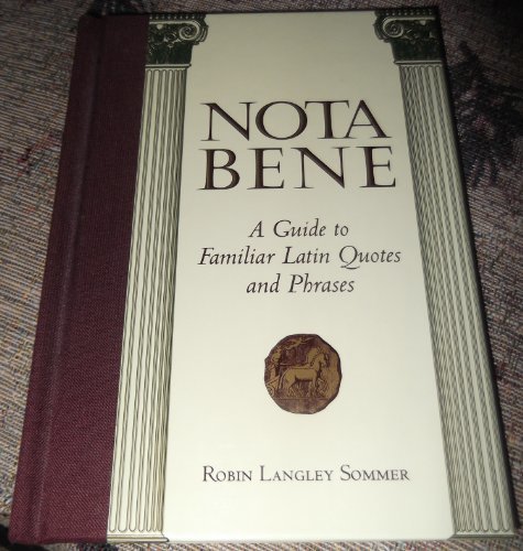 Nota Bene by Robin Langley Sommer | Goodreads