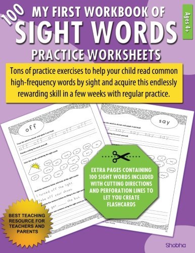 My First Workbook of 100 Sight Words Practice Worksheets: Reproducible ...