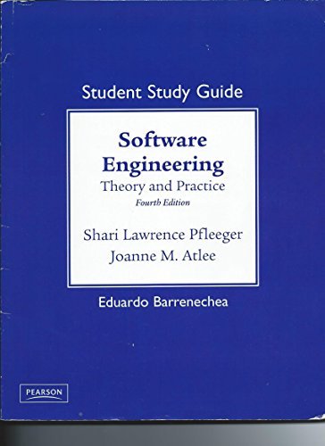 Software Engineering: Theory and Practice by Shari Lawrence Pfleeger ...