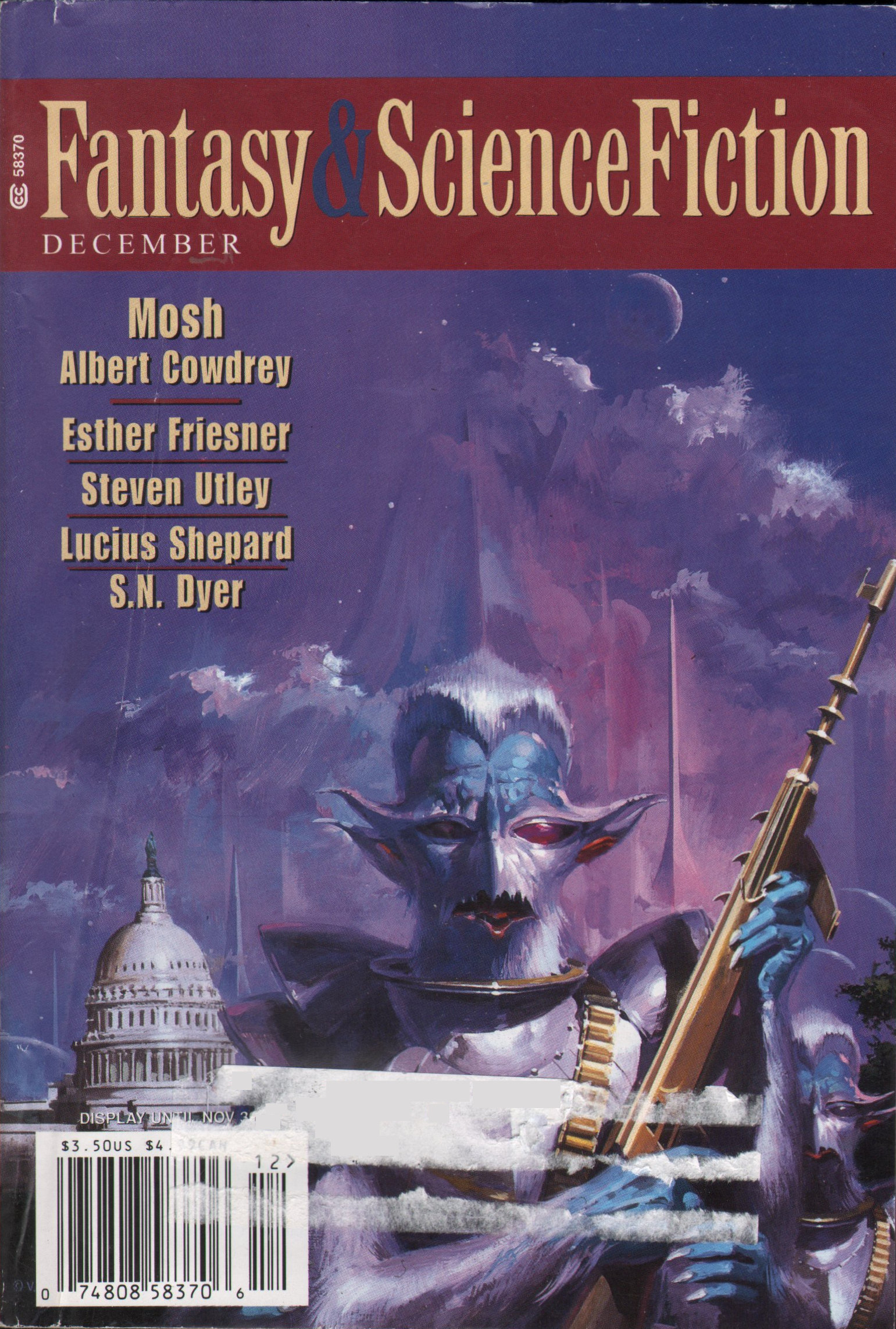 Fantasy & Science Fiction, December 2000 by Gordon van Gelder | Goodreads