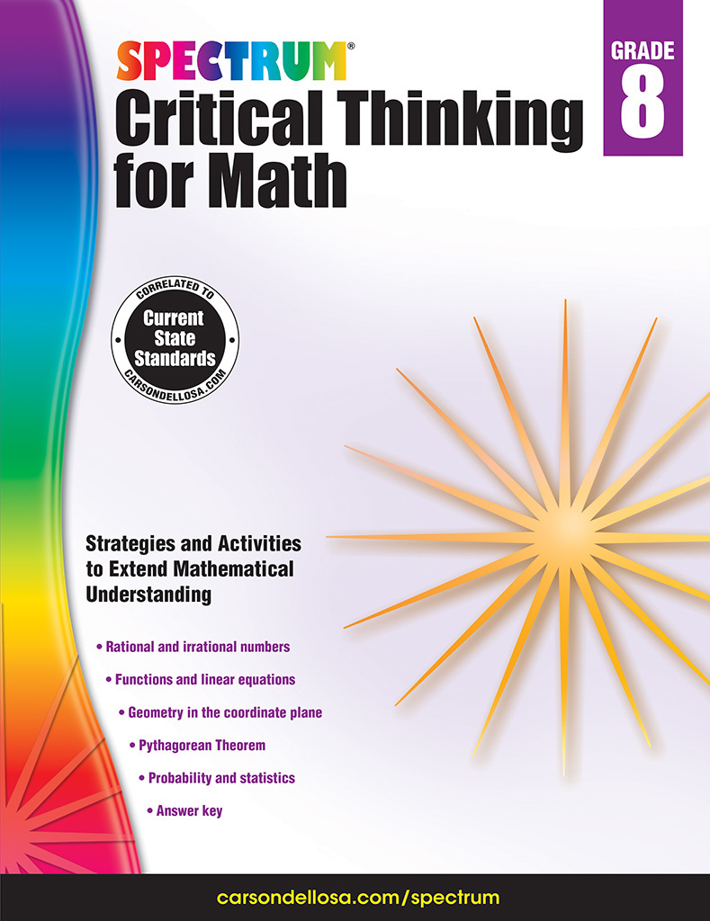 Spectrum Grade 8 Critical Thinking for Math Workbook, Mathematics ...