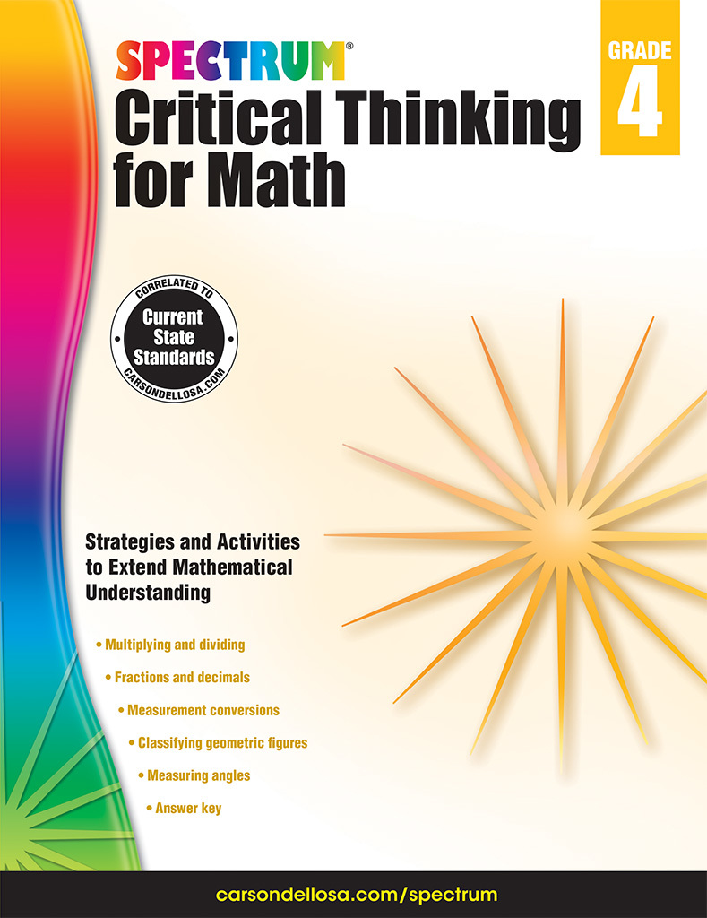 Spectrum Grade 4 Critical Thinking for Math Workbook, Multiplication ...