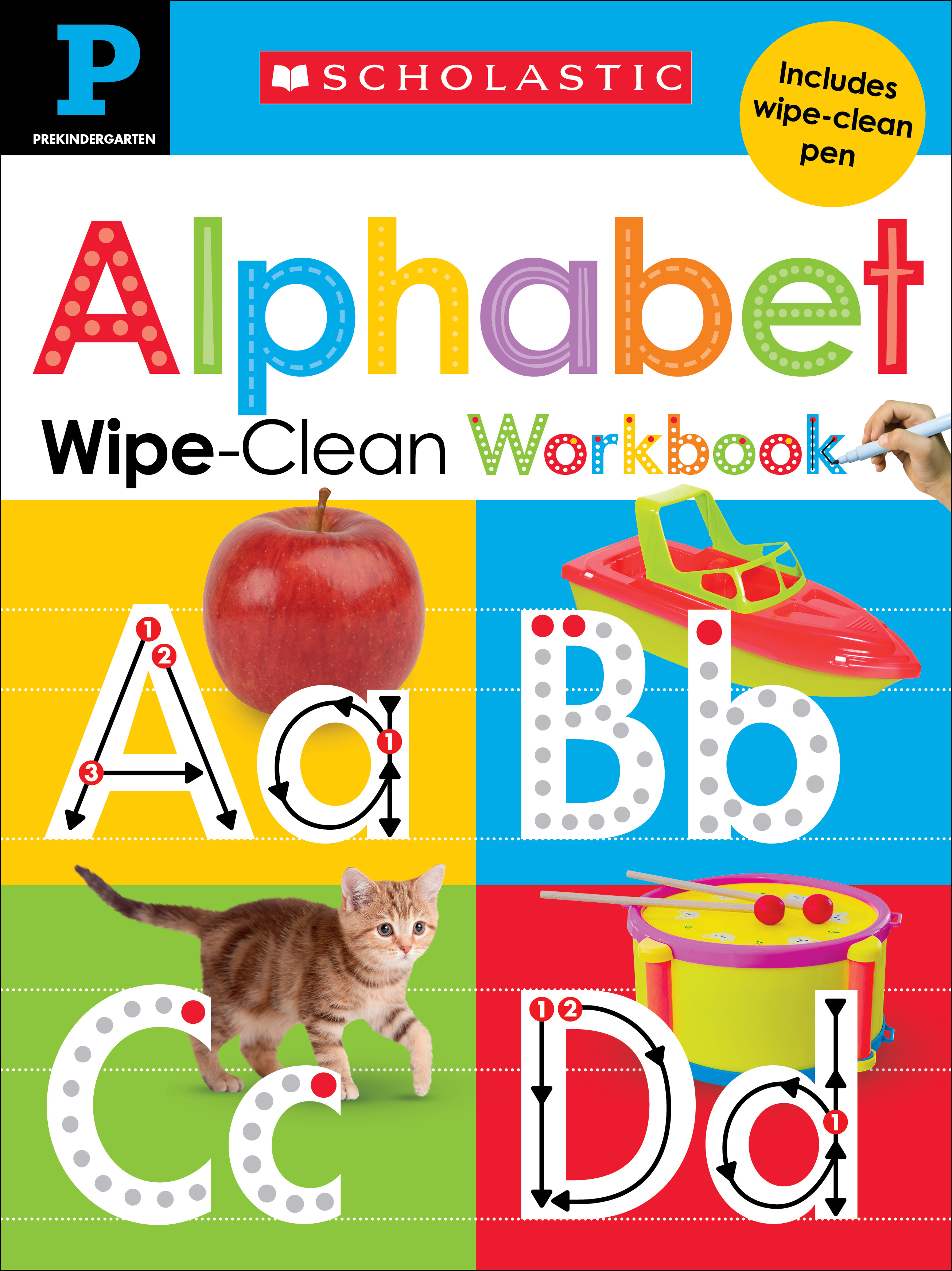 Pre-K Alphabet Wipe-Clean Workbook: Scholastic Early Learners by ...