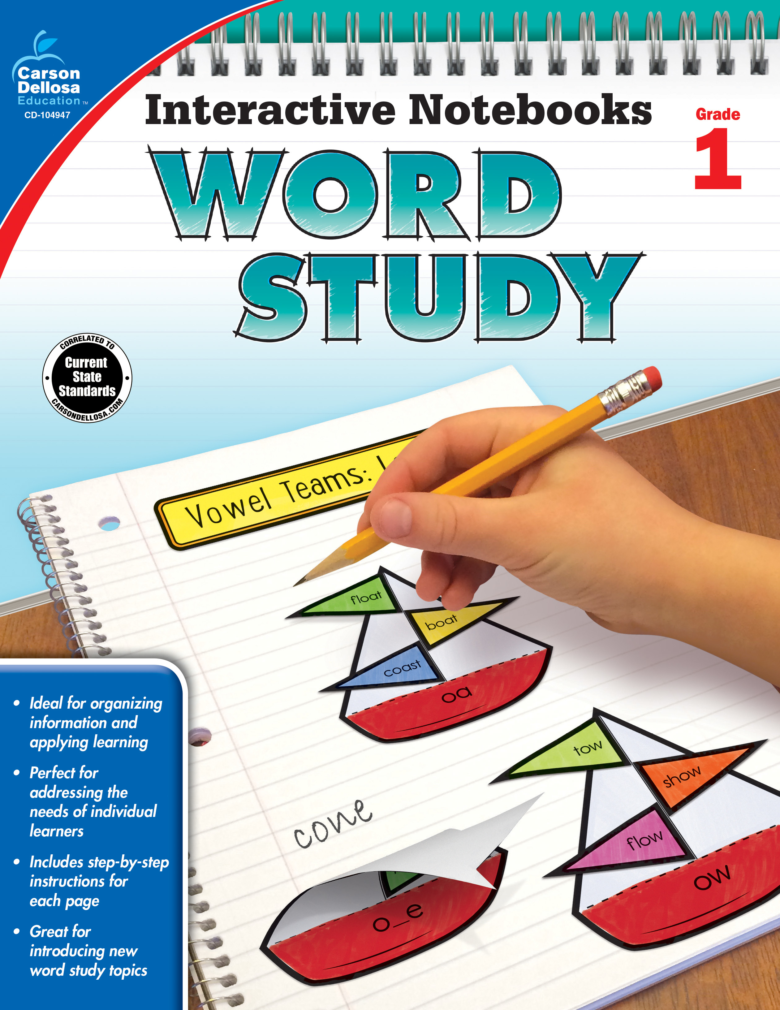 Interactive Notebooks Word Study, Grade 1 by Carson-Dellosa Publishing ...