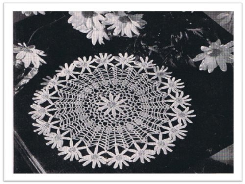 #2477 DAISY DOILY VINTAGE CROCHET PATTERN by Princess of Patterns ...