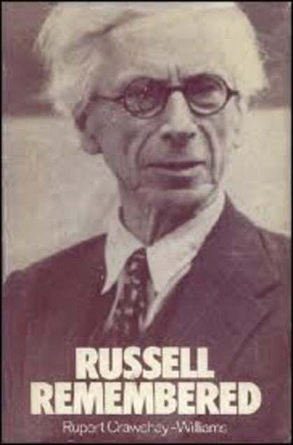 Russell remembered by Rupert Crawshay-Williams | Goodreads