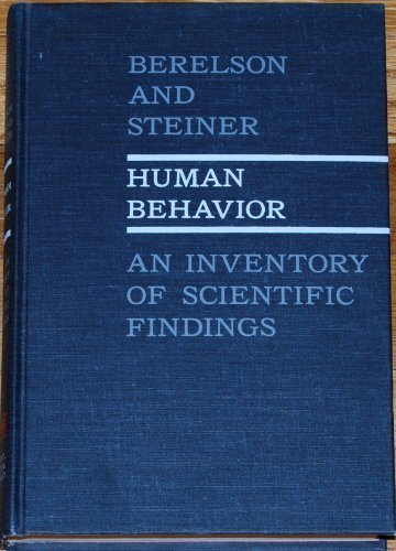 Human Behavior: An Inventory of Scientific Findings. by Bernard and ...