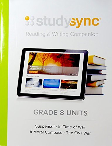 StudySync GRADE 8 UNITS Reading & Writing Companion by BookheadEd ...