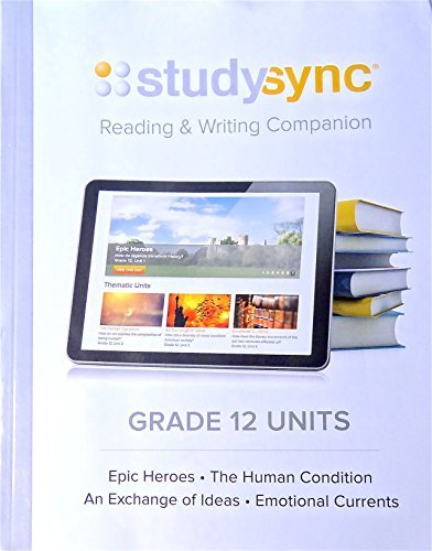 StudySync Grade 12, Reading and Writing Companion Units 1-4 Paperback ...