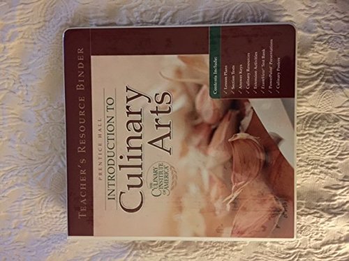 Introduction to Culinary Arts/Teacher's Resource Binder by Pearson ...