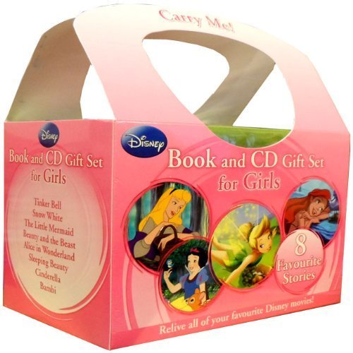 Disney Princess Books and CD Gift Set For Girls 8 Stories Collection by ...