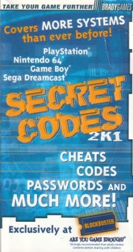 Secret Codes 2K1: Playstation, Nintendo 64, Game Boy, Sega Dreamcast by ...