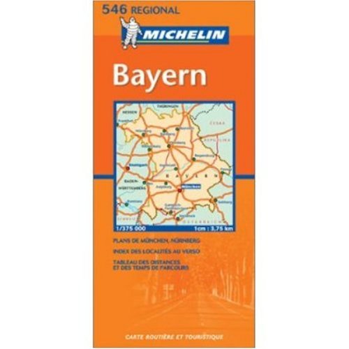 Michelin Map No. 546 Southeast Germany, Scale 1:300,000 by Michelin ...