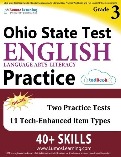 Ohio State Test Prep: Grade 3 English Language Arts Literacy (ELA ...