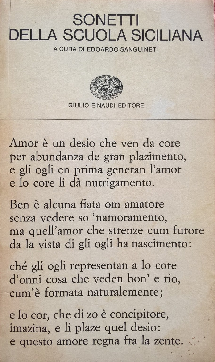 Sonetti della scuola siciliana by Edoardo Sanguineti | Goodreads
