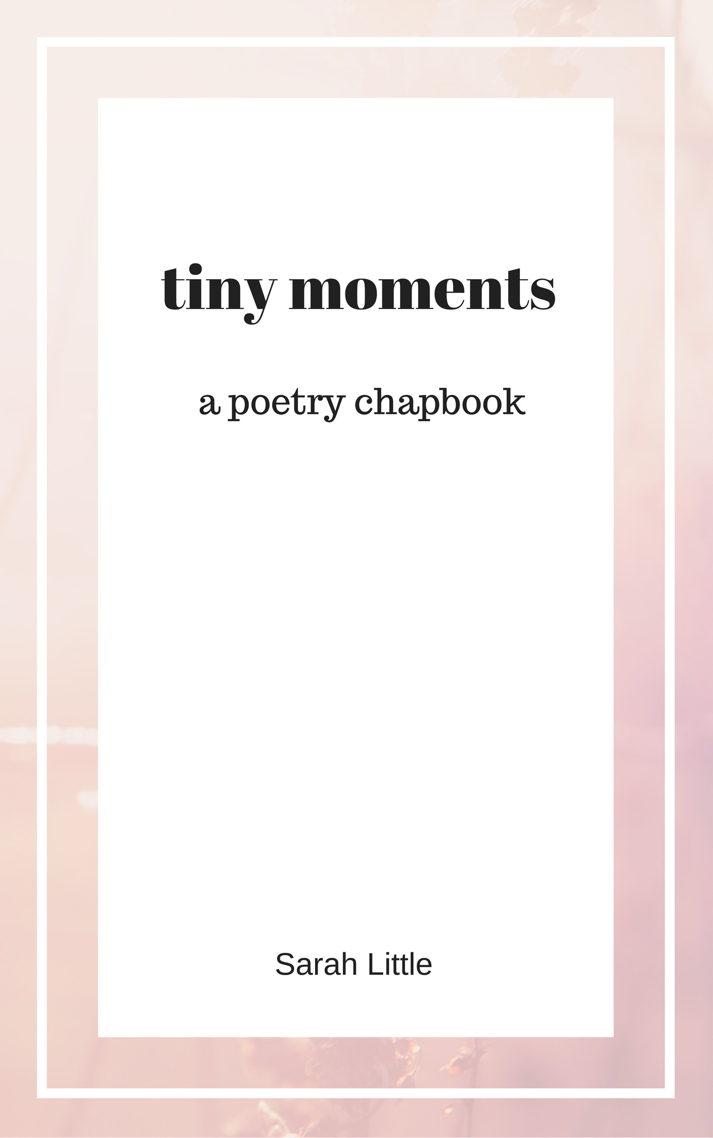 Tiny Moments by Sarah Little | Goodreads