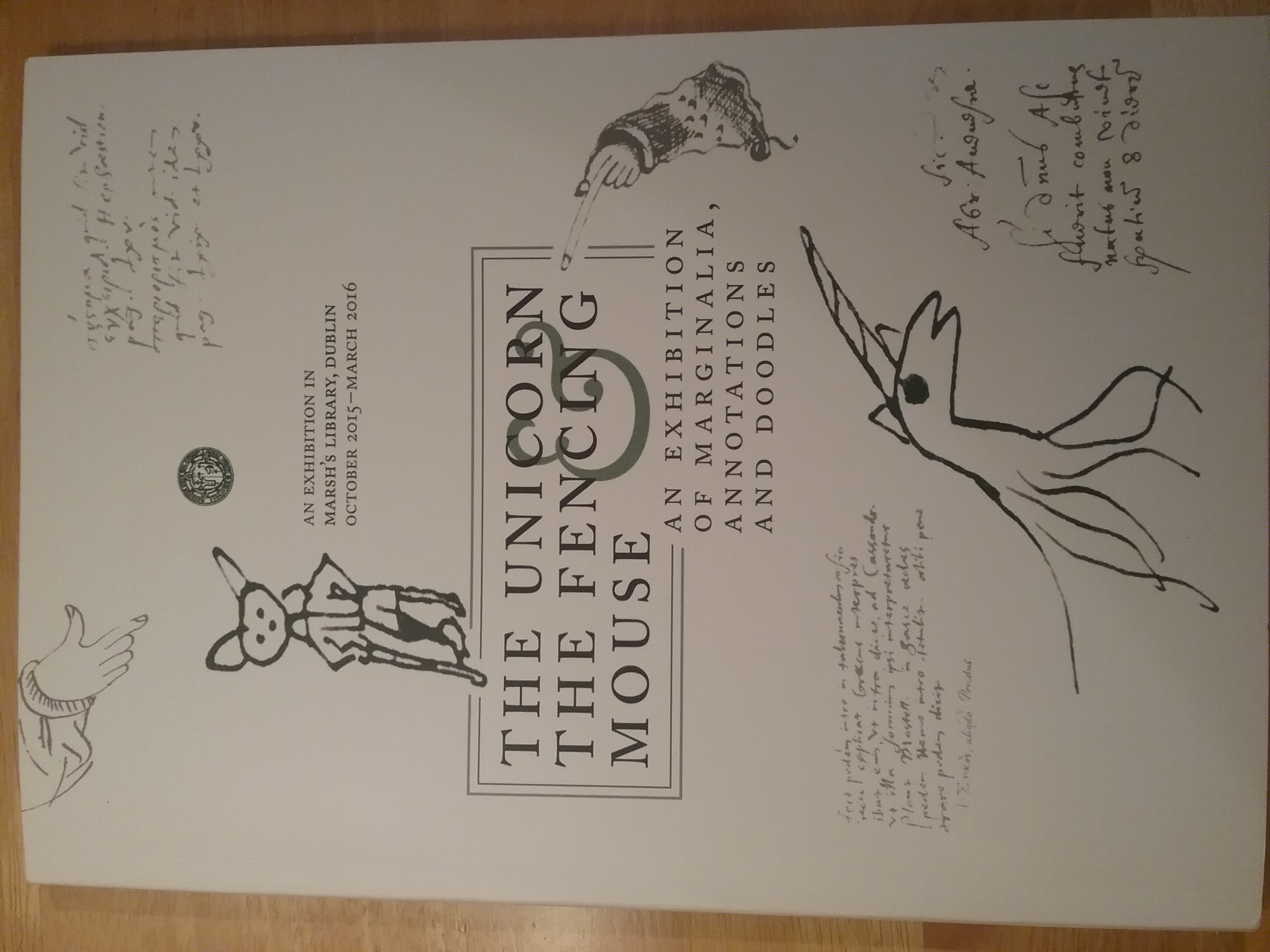 The Unicorn & the fencing mouse: an exhibition of marginalia ...